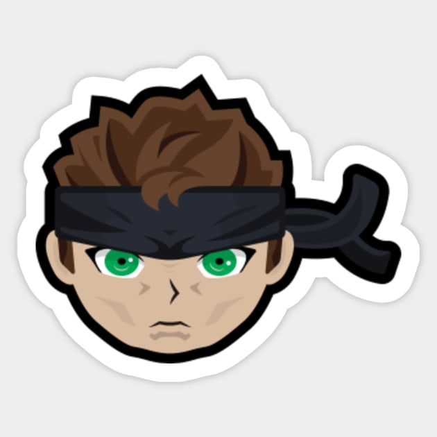 Metal Gear Solid - Solid Snake Chibi Sticker - Mgs - Sticker | TeePublic